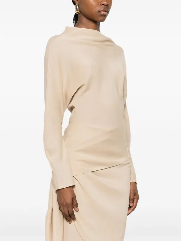 CORTANA Isolde Silk Top - Beige