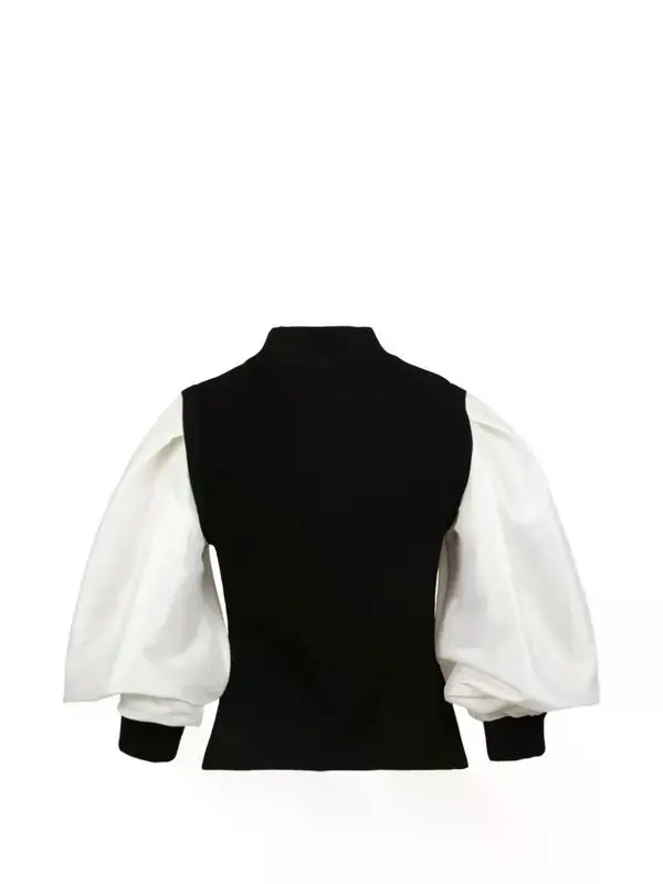 Simkhai Jackie Satin-sleeve Top