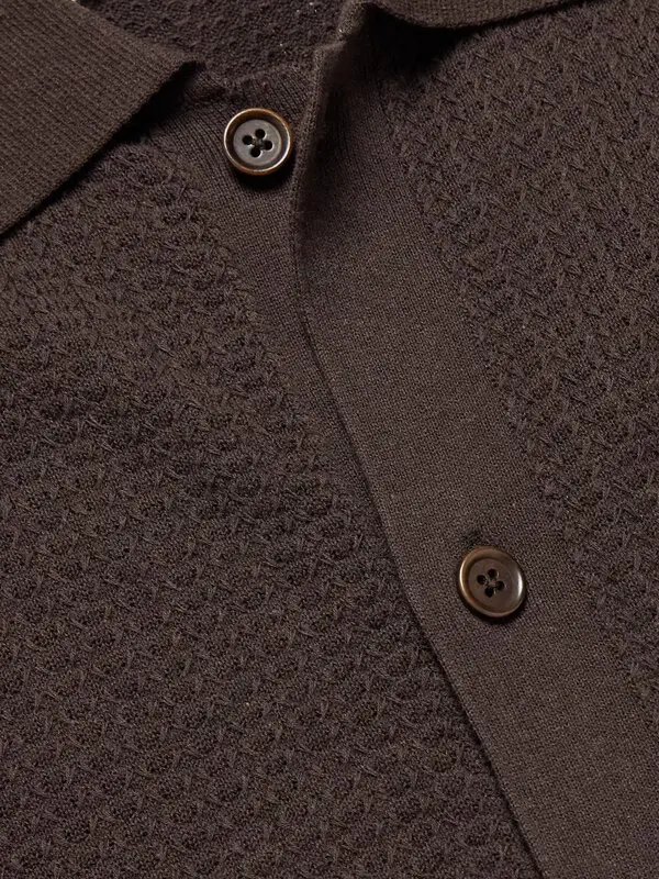 Nn07 Nalo 60039 Open-knit Cotton Shirt