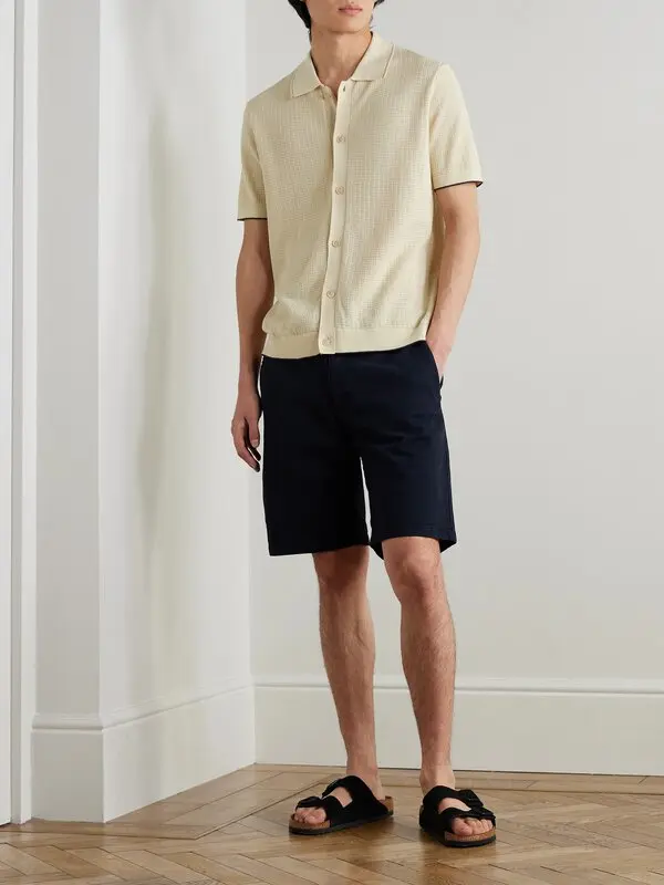 Nn07 Nalo 60039 Open-knit Cotton Shirt