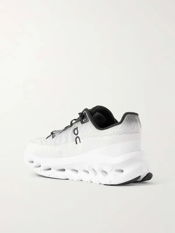 On Cloudtilt Stretch-knit Sneakers - White
