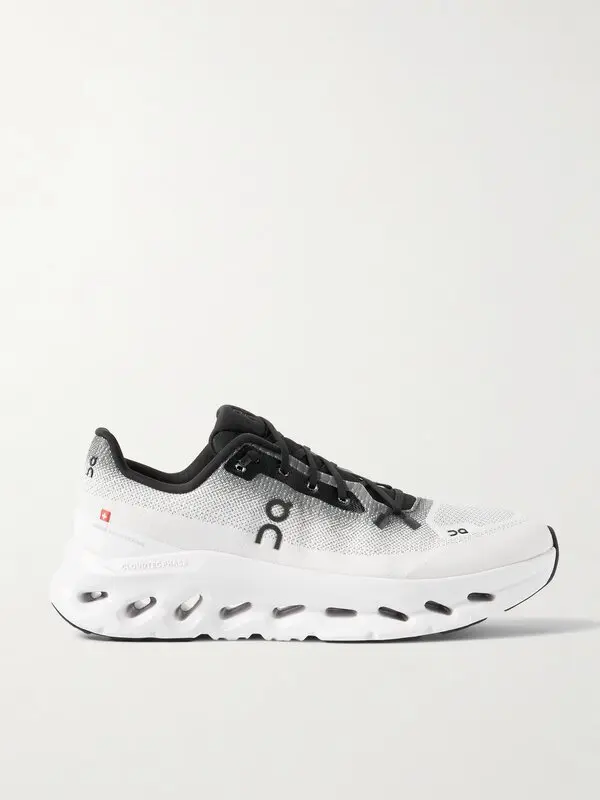 On Cloudtilt Stretch-knit Sneakers - White