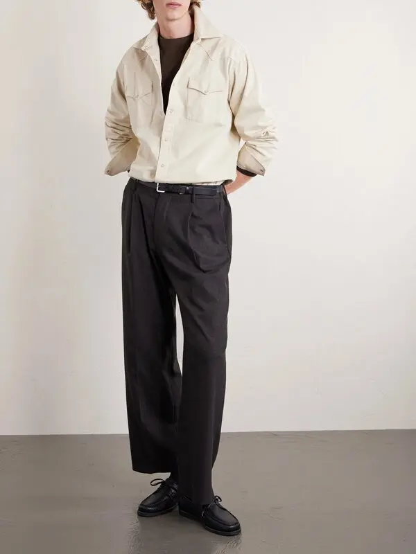 Nn07 Ricky 50015 Denim Western Shirt - Neutrals