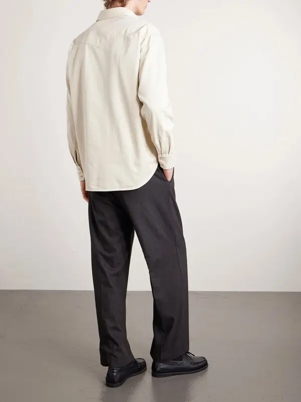 Nn07 Ricky 50015 Denim Western Shirt - Neutrals