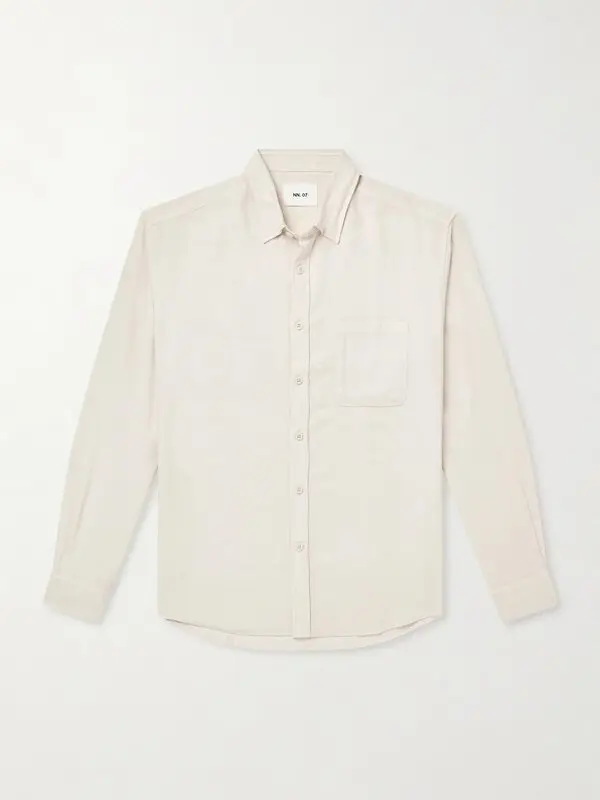 Nn07 Deon 5027 Lenzing™ Ecovero™-blend Shirt - Neutrals