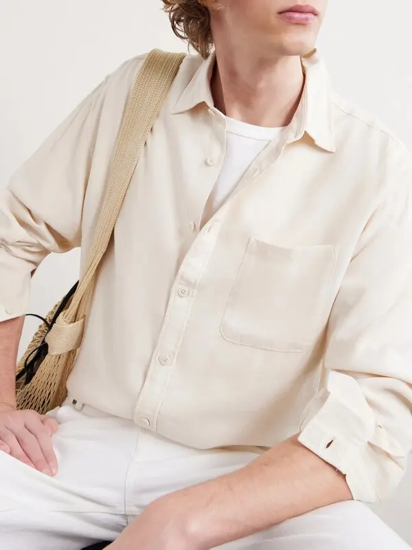 Nn07 Deon 5027 Lenzing™ Ecovero™-blend Shirt - Neutrals