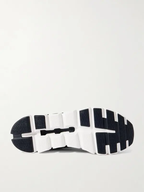 On Cloud 6 Rubber-trimmed Mesh Slip- Sneakers - Black