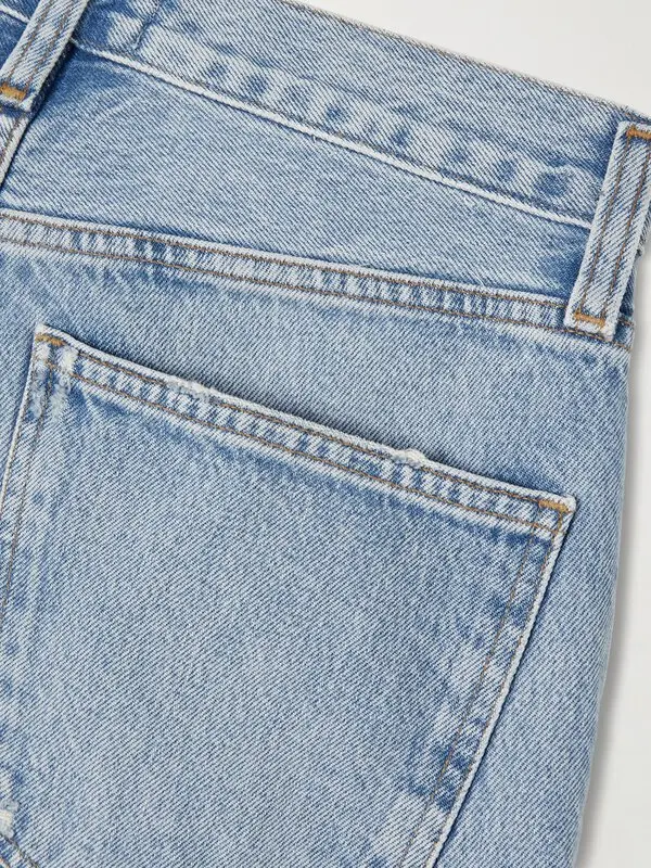 AGOLDE Arc Mid-rise Wide-leg Jeans - Blue