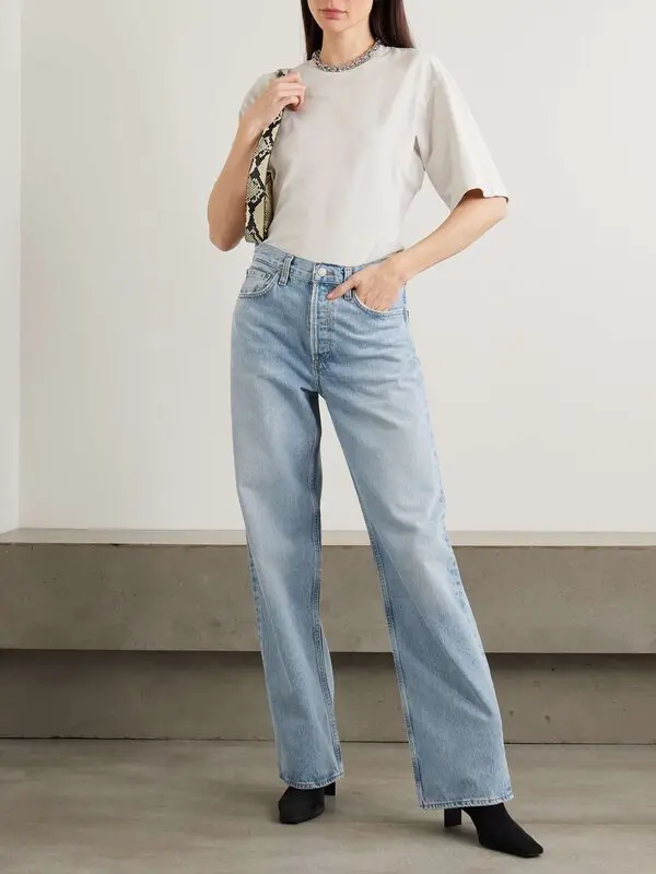 AGOLDE Arc Mid-rise Wide-leg Jeans
