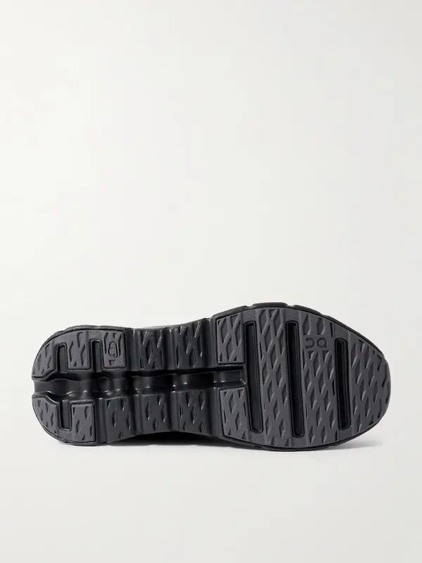 On Cloudtilt Stretch-knit Sneakers - Black