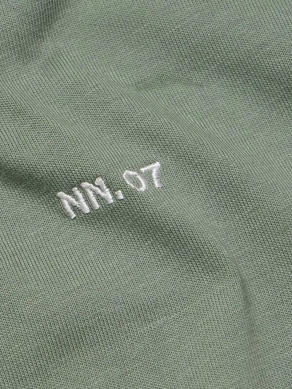 Nn07 Adam 3209 Logo-embroidered Pima Cotton-jersey T-shirt - Green