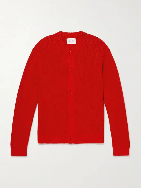 Nn07 Jasper 60028 Ribbed Organic Cotton Cardigan