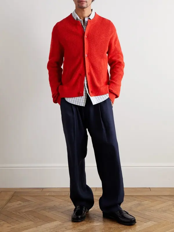 Nn07 Jasper 60028 Ribbed Organic Cotton Cardigan
