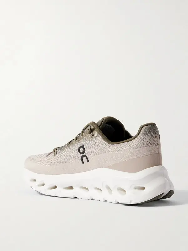 On Cloudtilt Stretch-knit Sneakers - Green