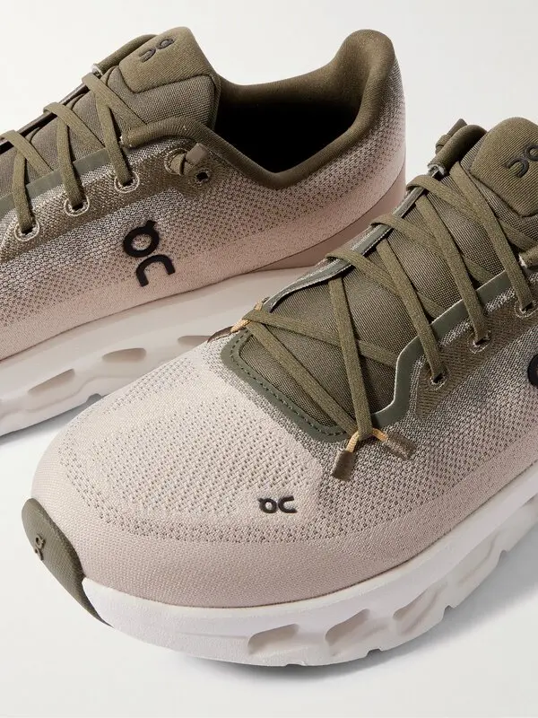 On Cloudtilt Stretch-knit Sneakers - Green