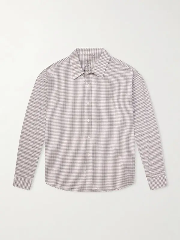 MFPEN Executive Checked Cotton-poplin Shirt