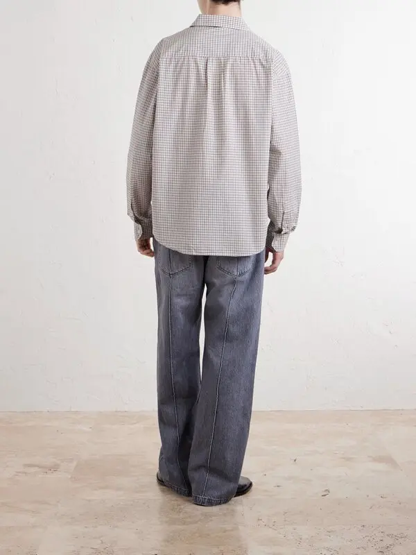 MFPEN Executive Checked Cotton-poplin Shirt