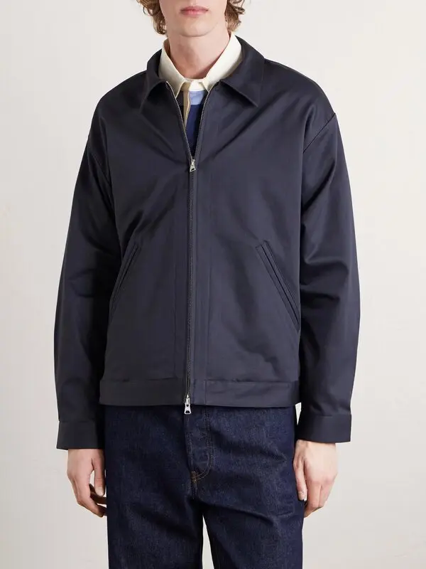 Nn07 Petrus 1420 Organic Cotton-blend Jacket - Blue