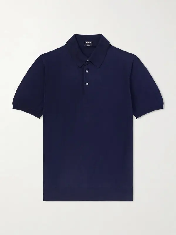 Kiton Cotton Polo Shirt - Blue
