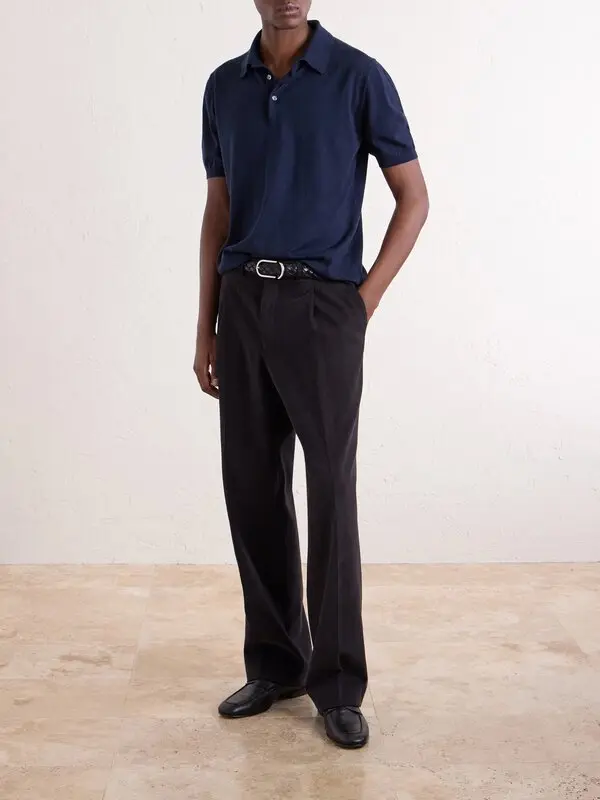 Kiton Cotton Polo Shirt - Blue