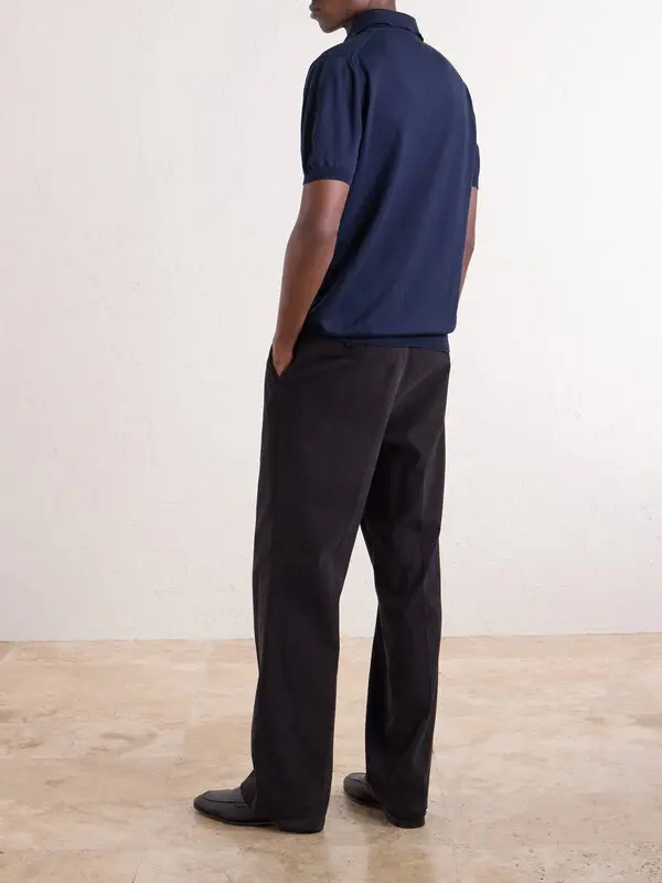 Kiton Cotton Polo Shirt - Blue