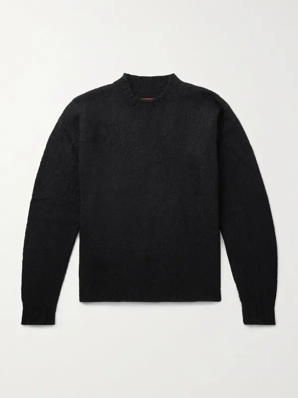 MONITALY Alpaguan Alpaca-blend Sweater - Black