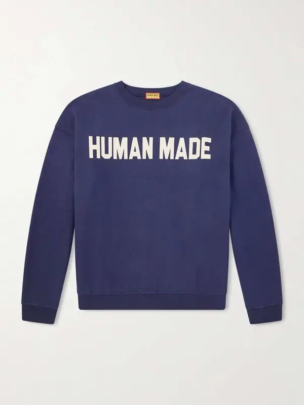 HUMAN MADE Logo-print Cotton-jersey Sweatshirt