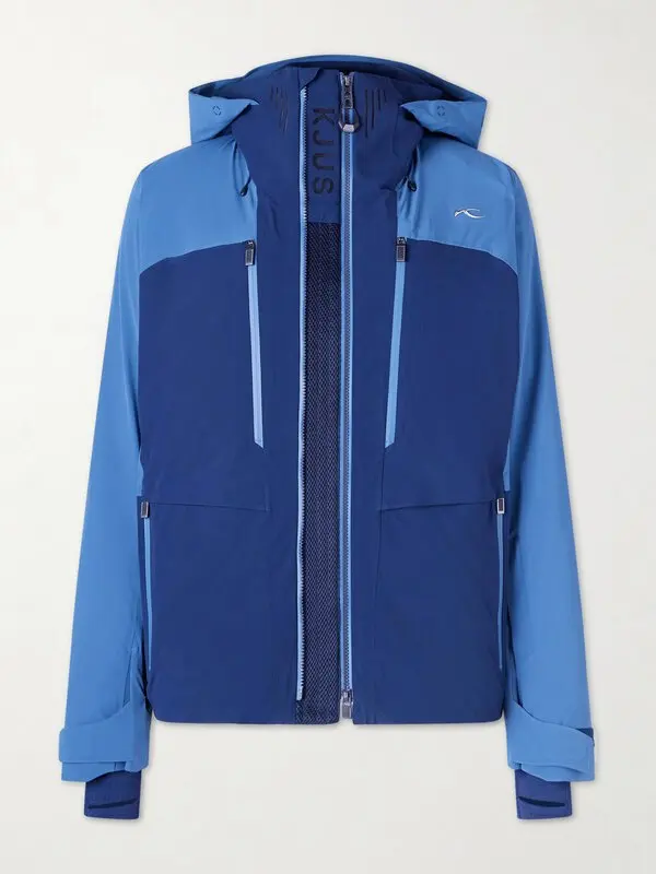 Kjus Lasse Airflow Padded Down Hooded Ski Jacket - Blue