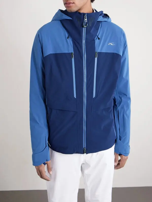 Kjus Lasse Airflow Padded Down Hooded Ski Jacket - Blue