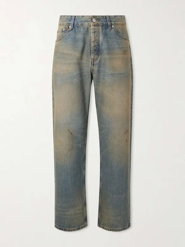 Jacquemus Le De-nîmes Berger Straight-leg Distressed Jeans