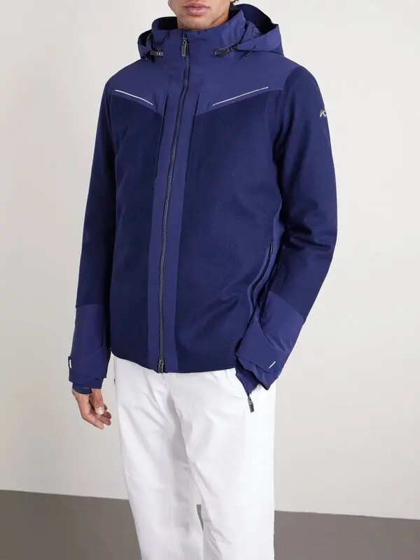 Kjus Frostline Padded Wool Hooded Jacket - Blue