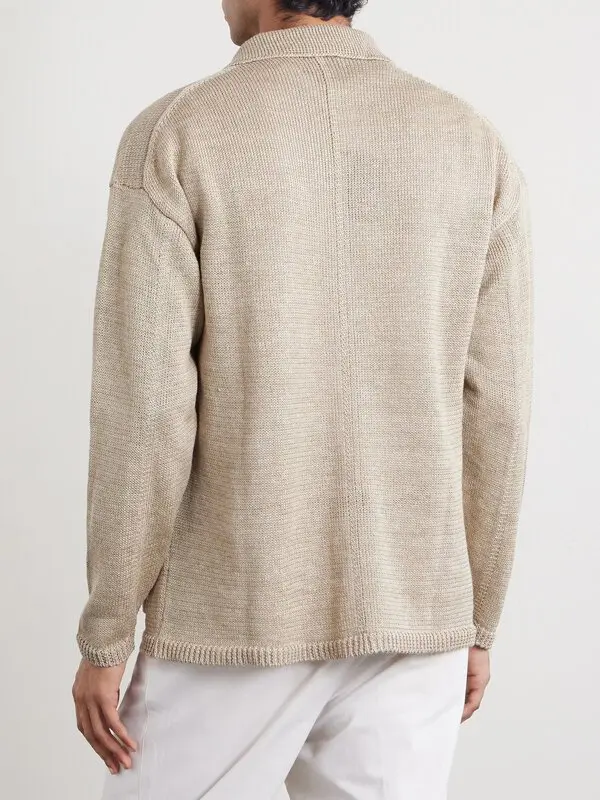 Inis Meáin Linen Cardigan - Neutrals