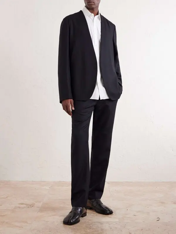 MAISON MARGIELA Slim-fit Virgin Wool-twill Drawstring Trousers