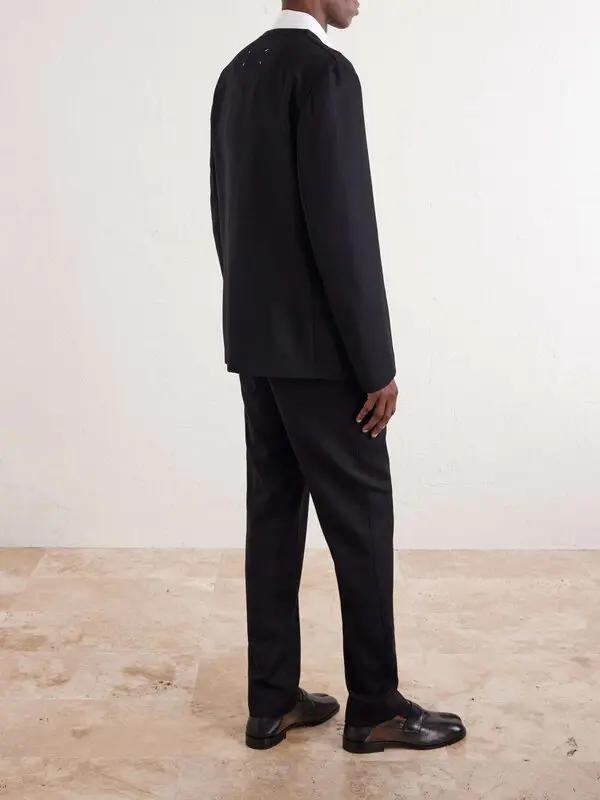 MAISON MARGIELA Slim-fit Virgin Wool-twill Drawstring Trousers