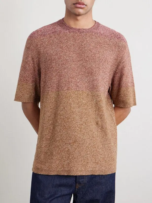 Inis Meáin Scail Linen And Cotton-blend T-shirt