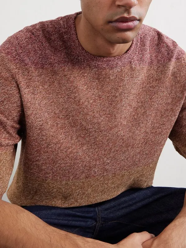 Inis Meáin Scail Linen And Cotton-blend T-shirt