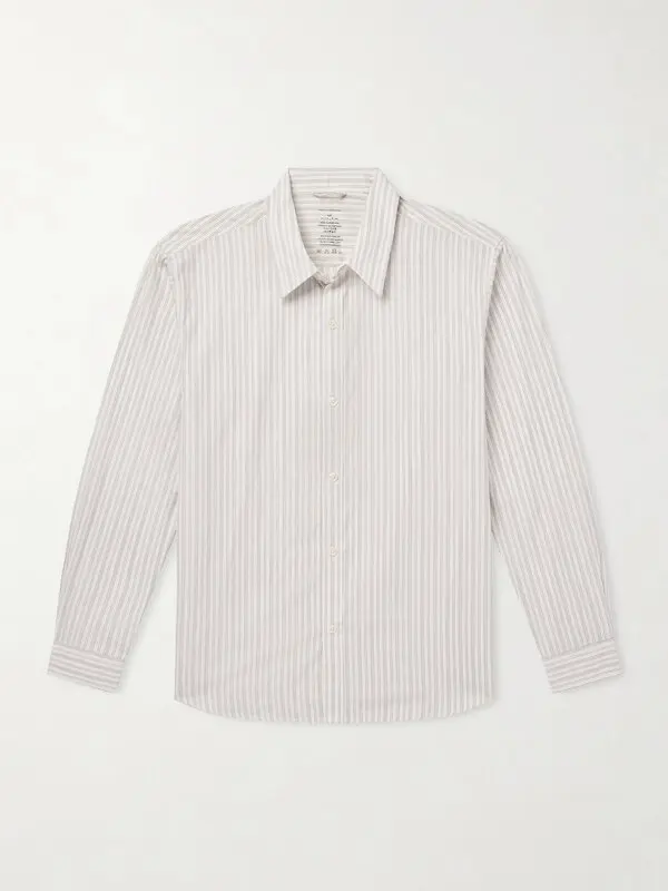 MFPEN Evening Striped Cotton-poplin Shirt