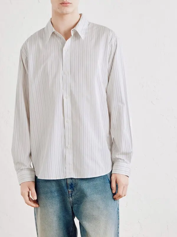 MFPEN Evening Striped Cotton-poplin Shirt