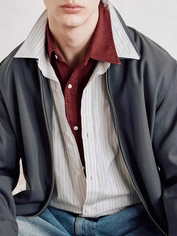 MFPEN Evening Striped Cotton-poplin Shirt