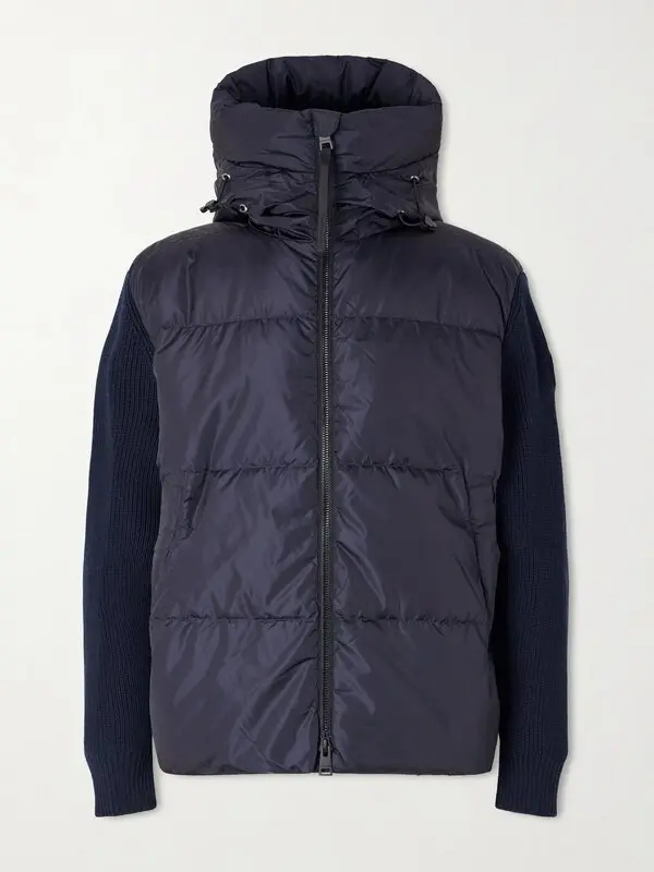 Canada Goose Hybridge® Wool And Quilted Shell Hooded Down Jacket