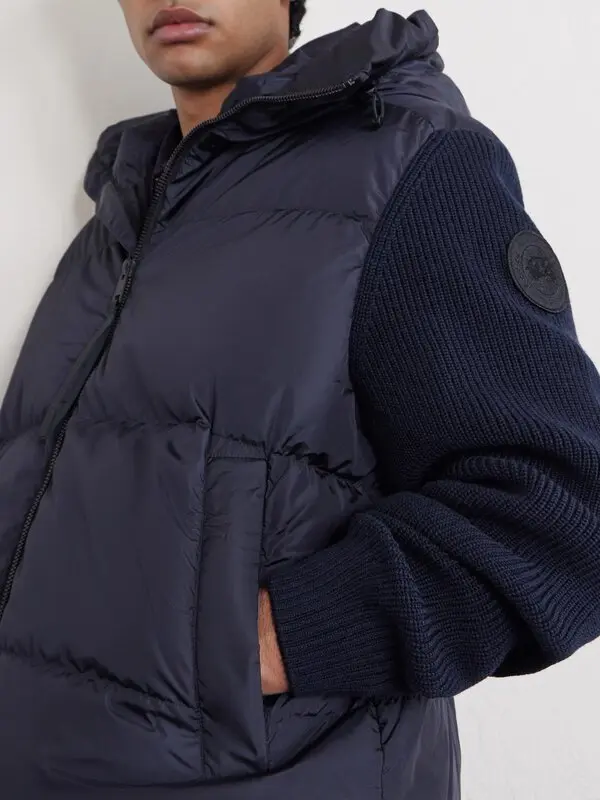Canada Goose Hybridge® Wool And Quilted Shell Hooded Down Jacket