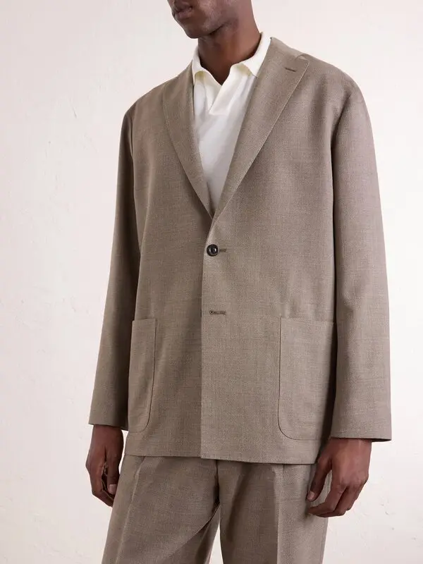 Boglioli K-jacket Virgin Wool Suit Jacket - Neutrals