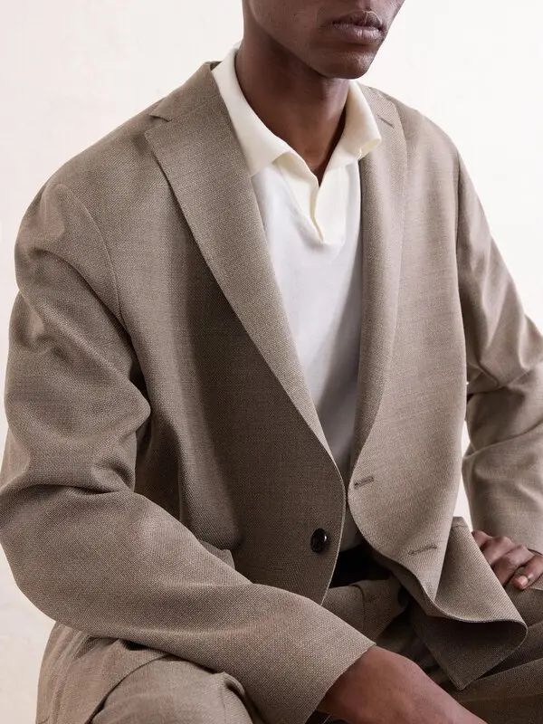 Boglioli K-jacket Virgin Wool Suit Jacket - Neutrals