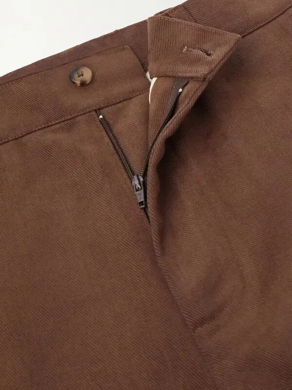 De Bonne Facture Straight-leg Cotton-twill Trousers
