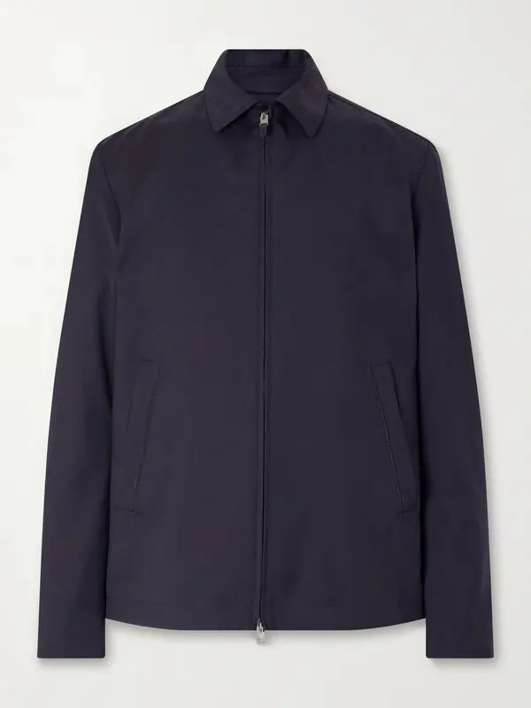 Canali Super 120s Wool Jacket - Blue
