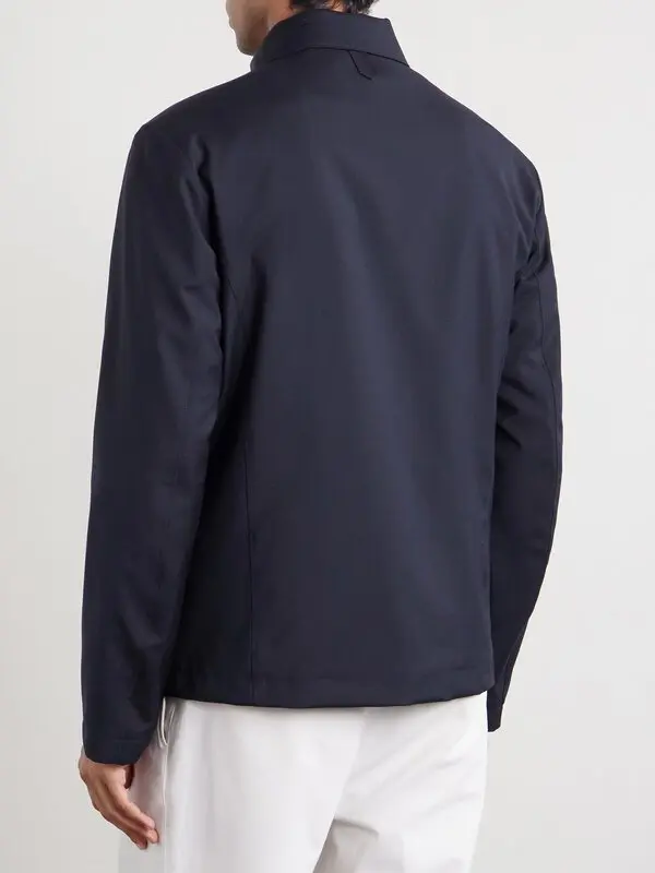 Canali Super 120s Wool Jacket - Blue