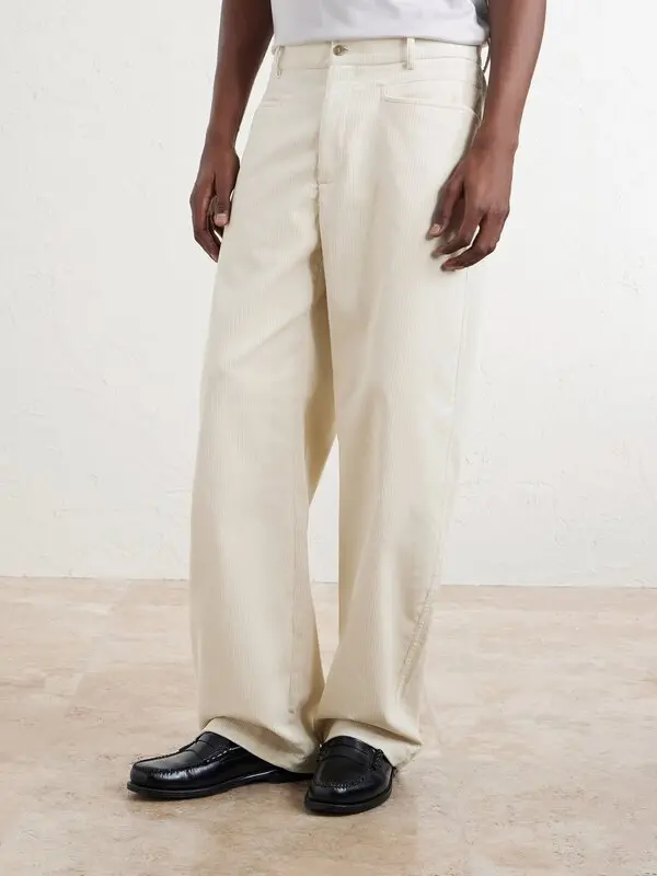 De Bonne Facture Gardia Wide-leg Cotton-corduroy Trousers