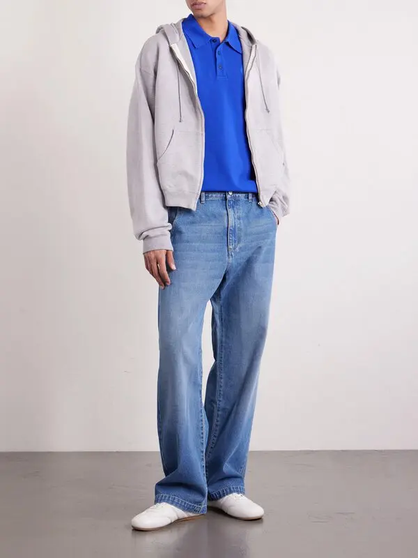 Canada Goose Beckley Logo-appliquéd Paneled Cotton-piqué Polo Shirt - Blue