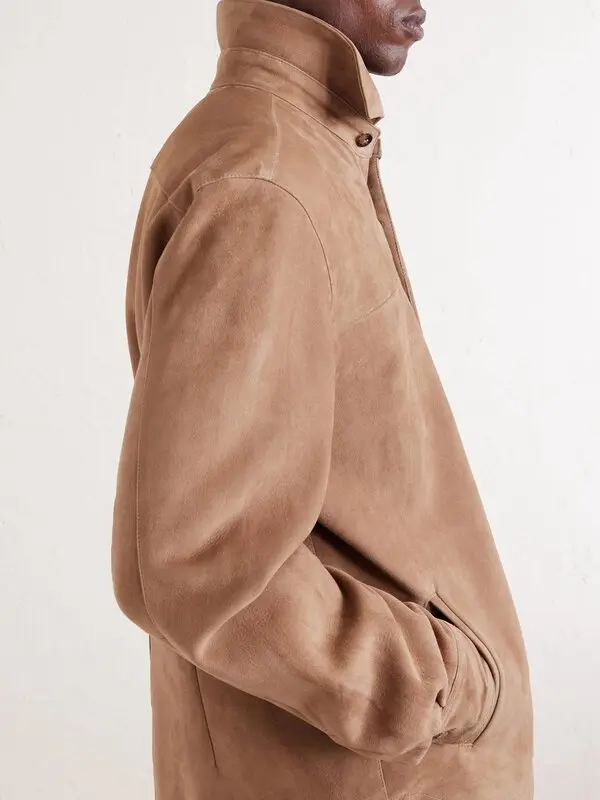 Boglioli Suede Overshirt - Neutrals