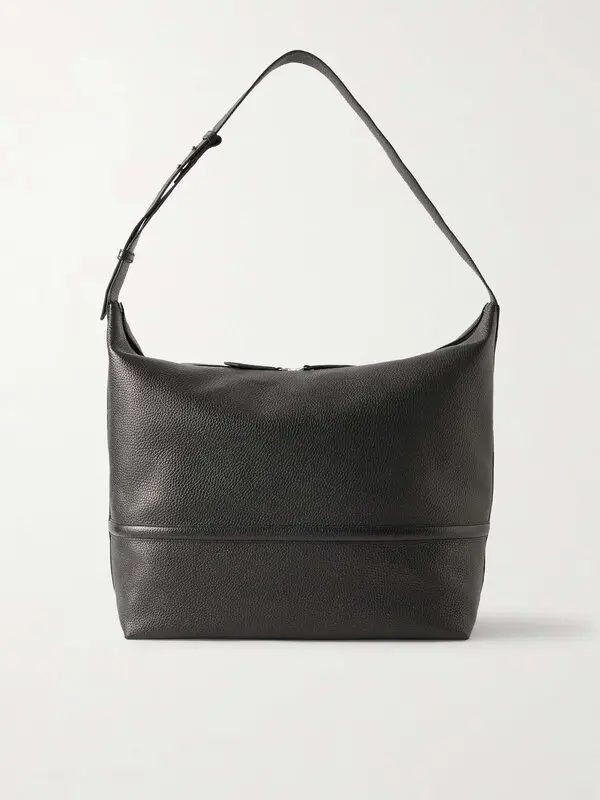 Dries Van Noten Full-grain Leather Tote - Black